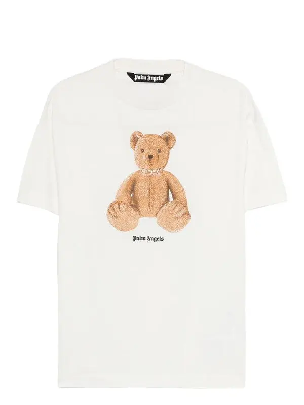 Palm Angels Neutrals T-shirts & Vests T-shirts - Cream