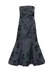 ROTATE BY BIRGER CHRISTENSEN Strapless Midi Dress With 3d Flowers - Multicolor