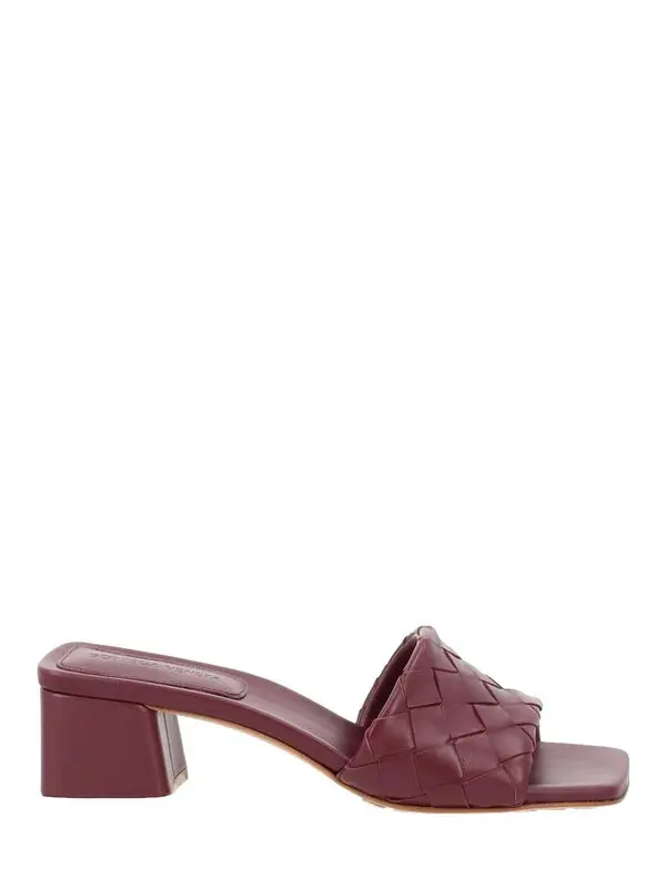 Bottega Veneta Woven Leather Heeled Sandals - Multicolor
