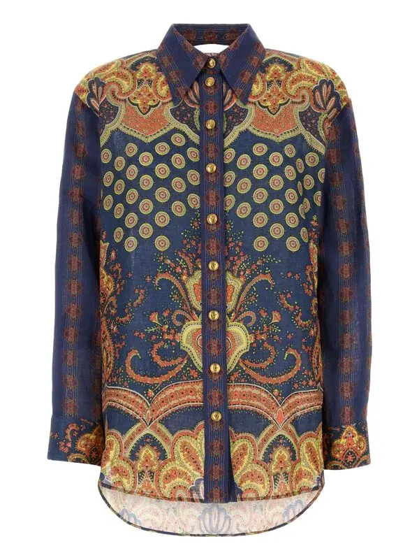 Valentino Garavani Printed Linen Shirt - Multicolor