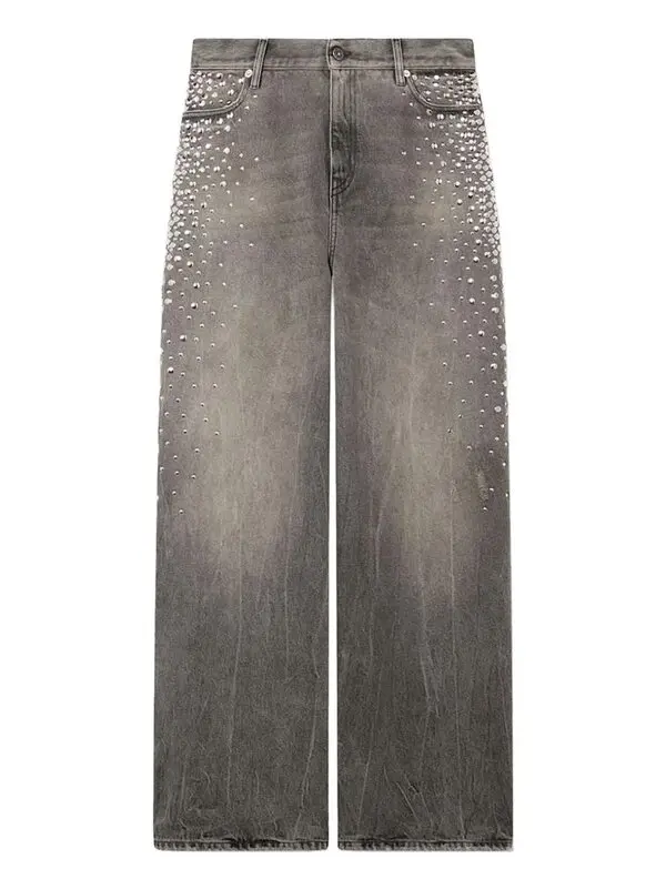 GOLDEN GOOSE Boyfriend Jeans With Stud Embellishment - Multicolor