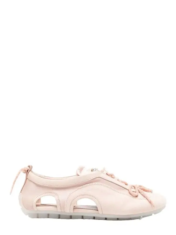Simone Rocha Lace-up Cutout Detail Boots - Pink
