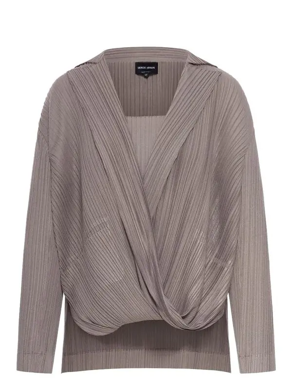 Giorgio Armani Pleated Fabric Twin Set - Multicolor
