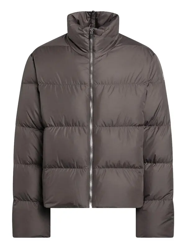 Moncler Zip-up Down Jacket - Brown