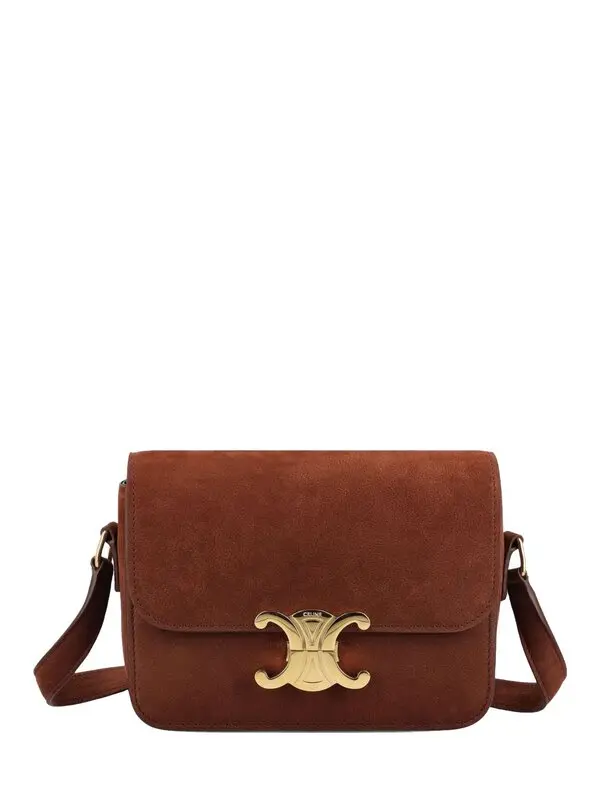 Celine Triomphe Teen Leather Shoulder Bag - Multicolor