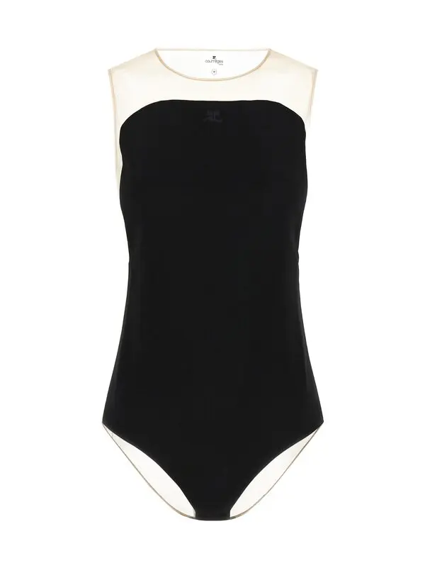 COURREGES Courrèges Illusion Sunshield Bodysuit - Black