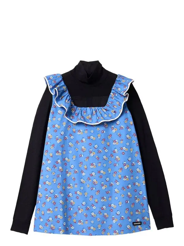 Miu Miu Gnawed" Sweater - Blue