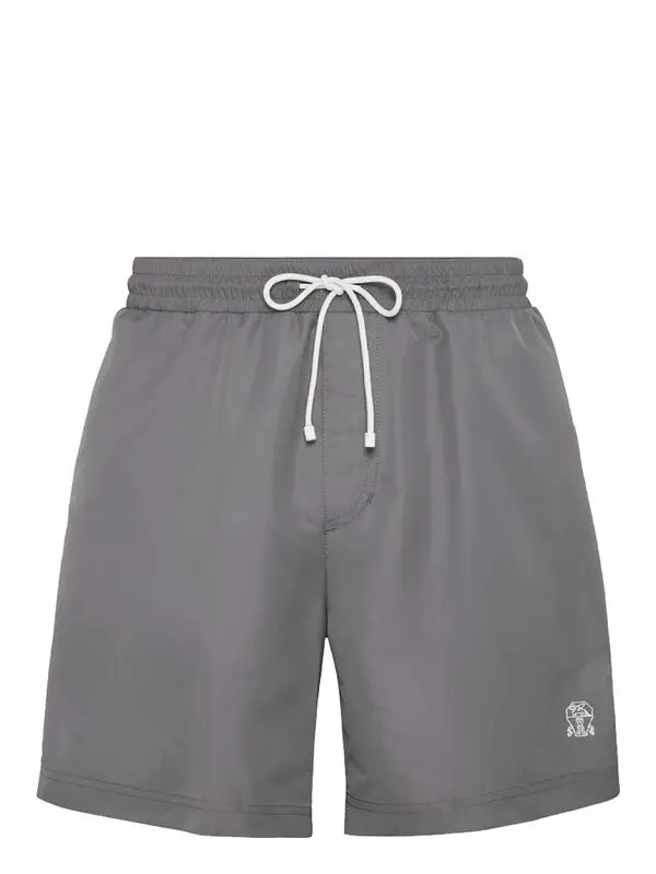 Brunello Cucinelli Beachwear Swim Shorts - Gray