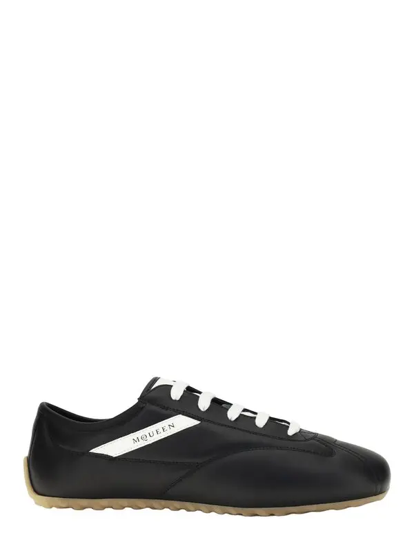 Alexander McQueen Low Boxer Sneakers In Nappa Leather - Black