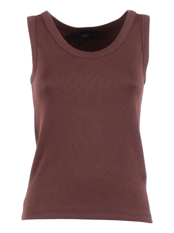 Max Mara Ribbed T-shirt - Brown