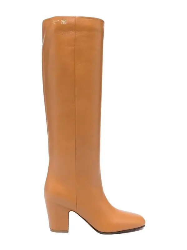 Celine Iconic Knee-high Leather Boots - Multicolor