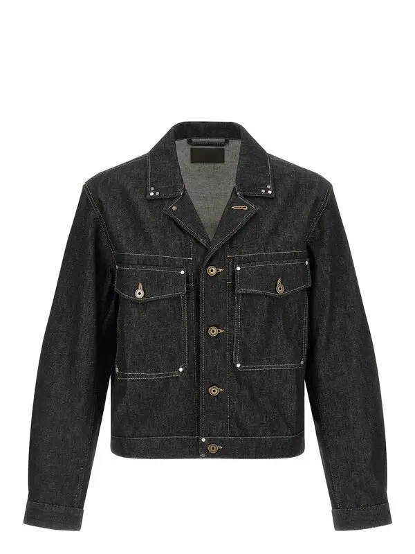 LEMAIRE Trucker Heavy Denim Jacket - Black