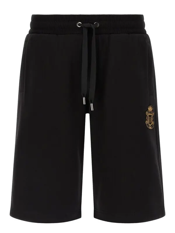 Dolce & Gabbana Embroidered Bermuda Shorts - Black
