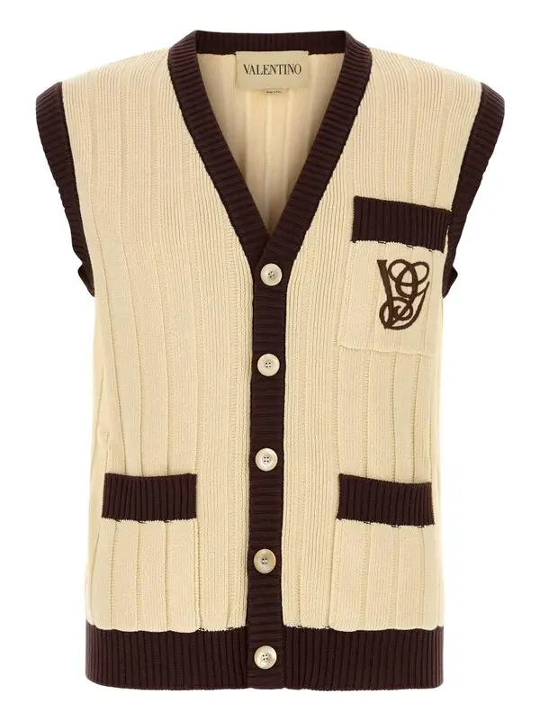 Valentino Garavani Sleeveless Button Detailed Waistcoat - Yellow