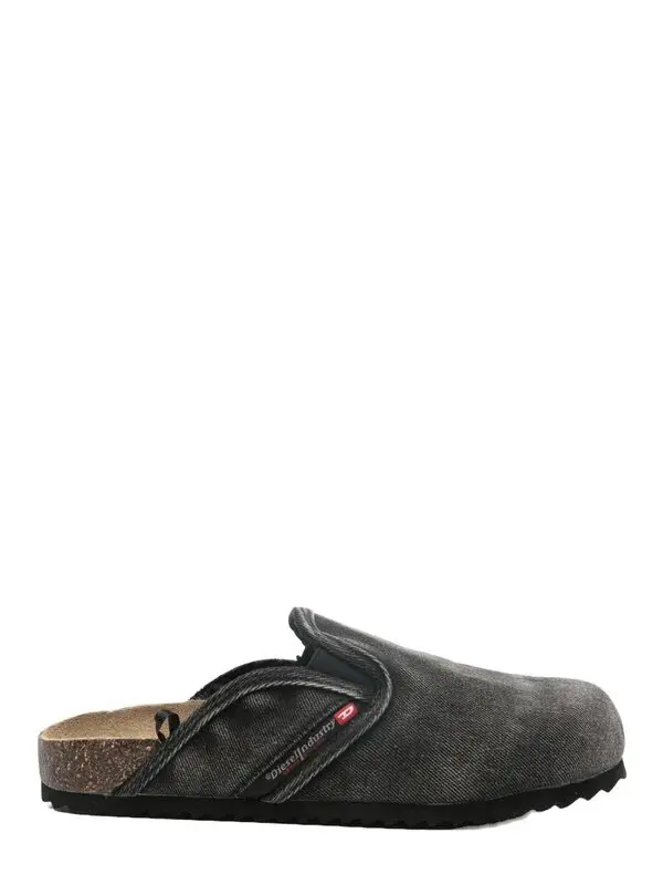 DIESEL® D-woodstock Slip-on Slippers - Gray