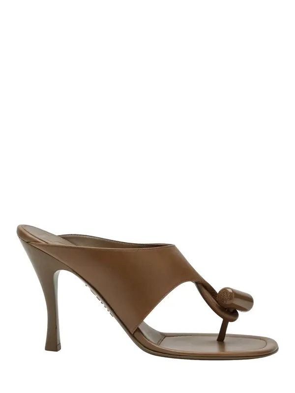 Loewe Toggle Sandal In Calf Leather - Cream
