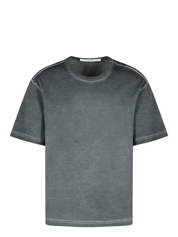Séfr Mauro' Grey Cotton T-shirt - Black