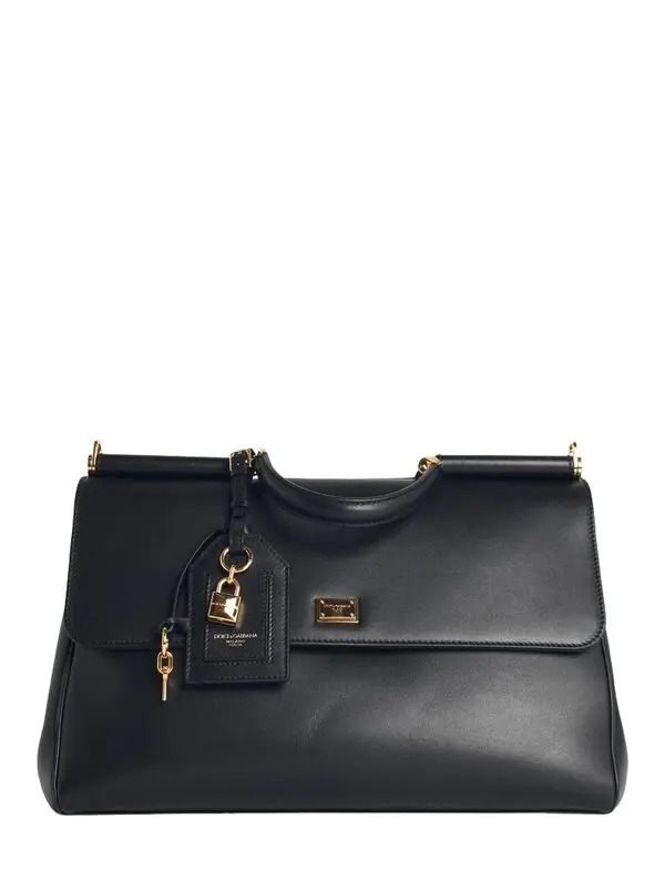 Dolce & Gabbana Sicily' Leather Handbag - Black