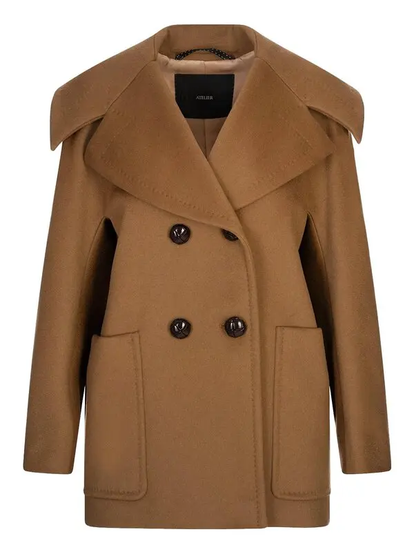 Max Mara Mario Double Breasted Cashmere Coat - Multicolor