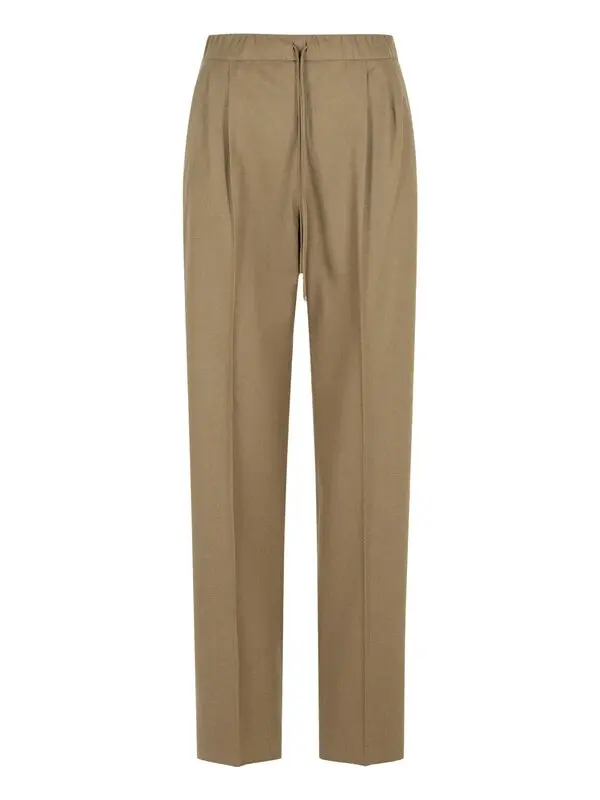 Max Mara Cashmere Drawstring Pants - Brown