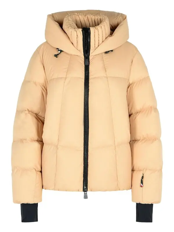 Moncler Beige Polyamide Ski Jacket - Cream