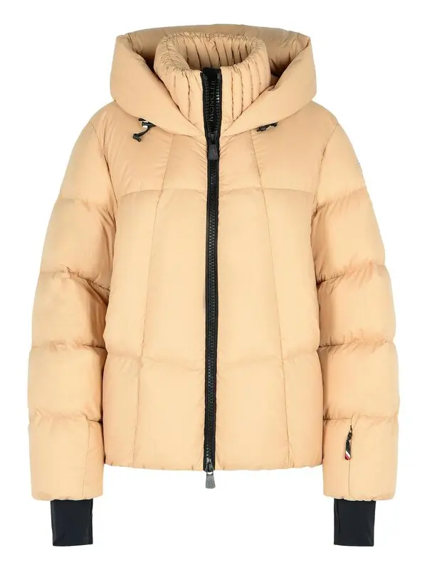 Moncler Beige Polyamide Ski Jacket - Cream