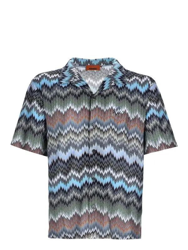 Missoni Viscose Short-sleeve Shirt - Multicolor
