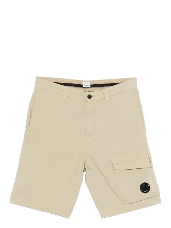 C.P. COMPANY Bermuda Cargo Cotton Shorts - Multicolor