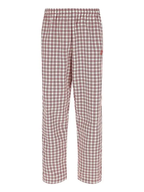 WILLY CHAVARRIA Willy Chavarría Ruff Rider Plaid Pants - Red