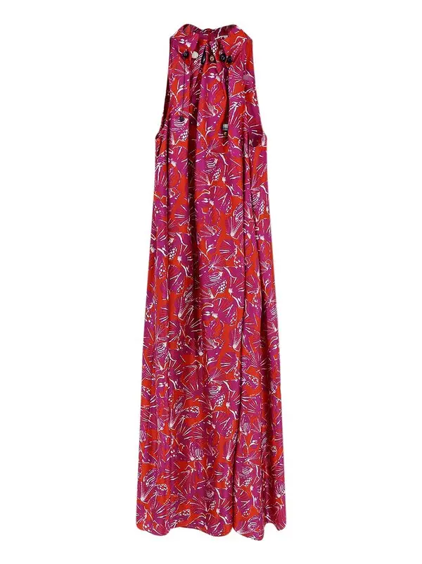 Max Mara Silk Long Dress - Multicolor
