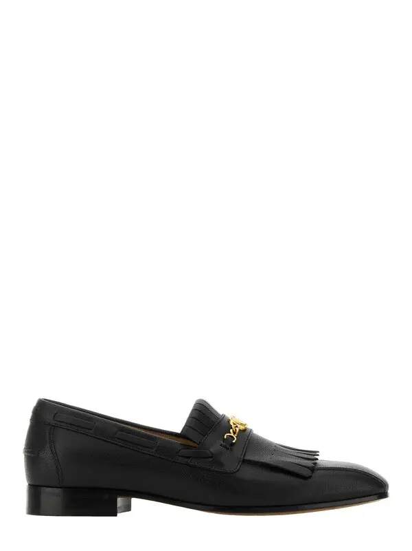 Valentino Garavani Leather Vlogo Signature Loafers - Black
