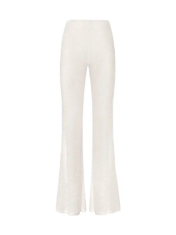 Missoni White Viscose Pants - Multicolor