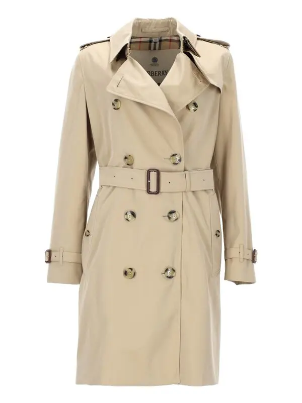 Burberry Heritage Kensington Trench Coat - Cream