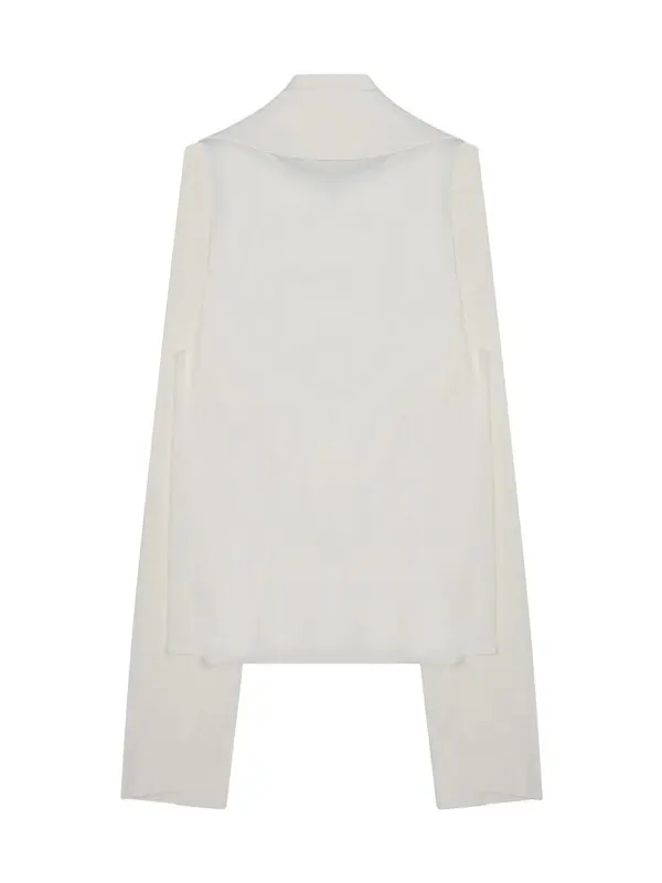 Alberta Ferretti Chiffon Top - White
