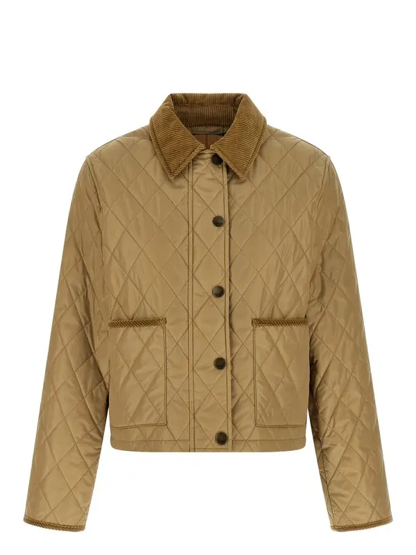 Burberry Quilted Jacket - Cream