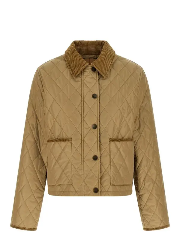 Burberry Quilted Jacket - Cream