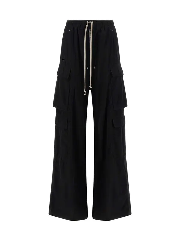 Rick Owens Double Cargo Jumbo Belas Pants - Black