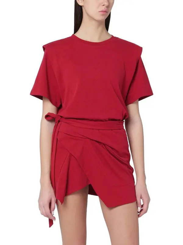 Isabel Marant Étoile Zelitos Cotton T-shirt - Red