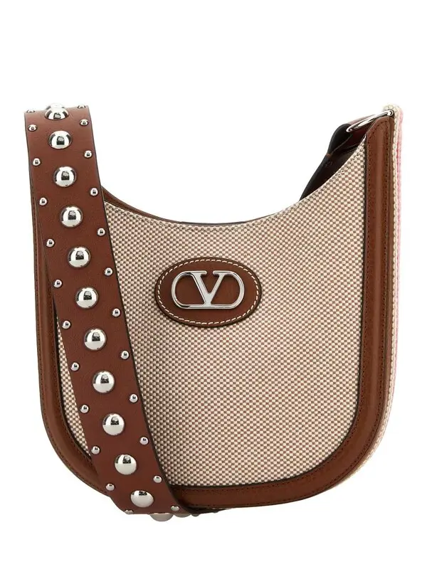 Valentino Garavani Two-tone Canvas Vlogo Signature Crossbody Bag - Multicolor