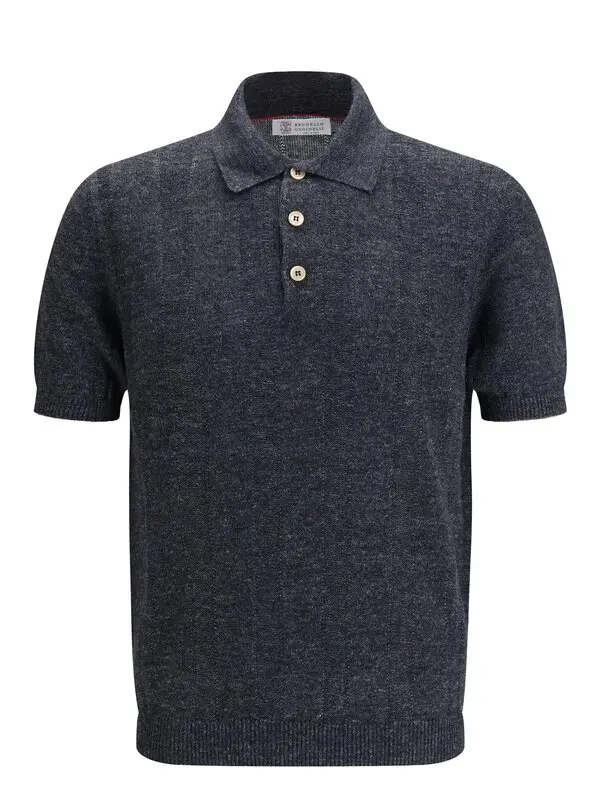 Brunello Cucinelli Cotton Polo - Gray