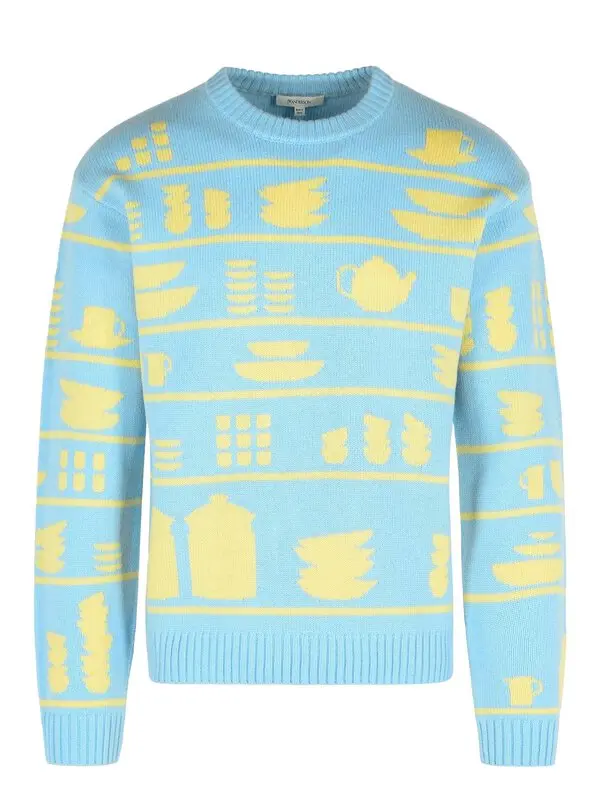 JW Anderson Crew Neck Sweater - Blue