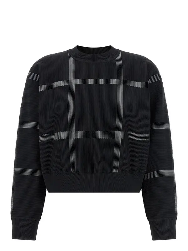 Issey Miyake Ribbed Knit Sweater - Black
