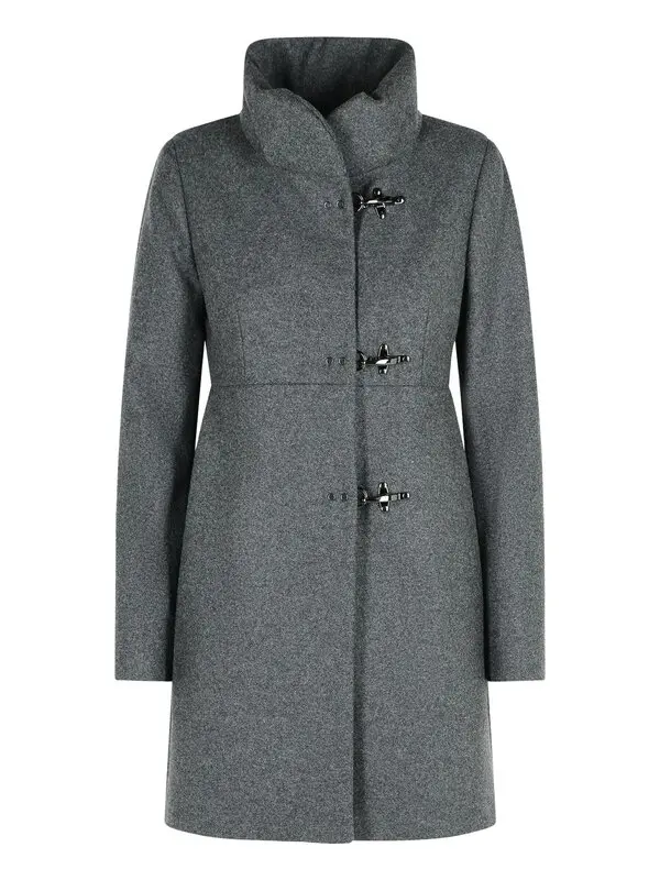 FAY Wool Blend Coat - Gray