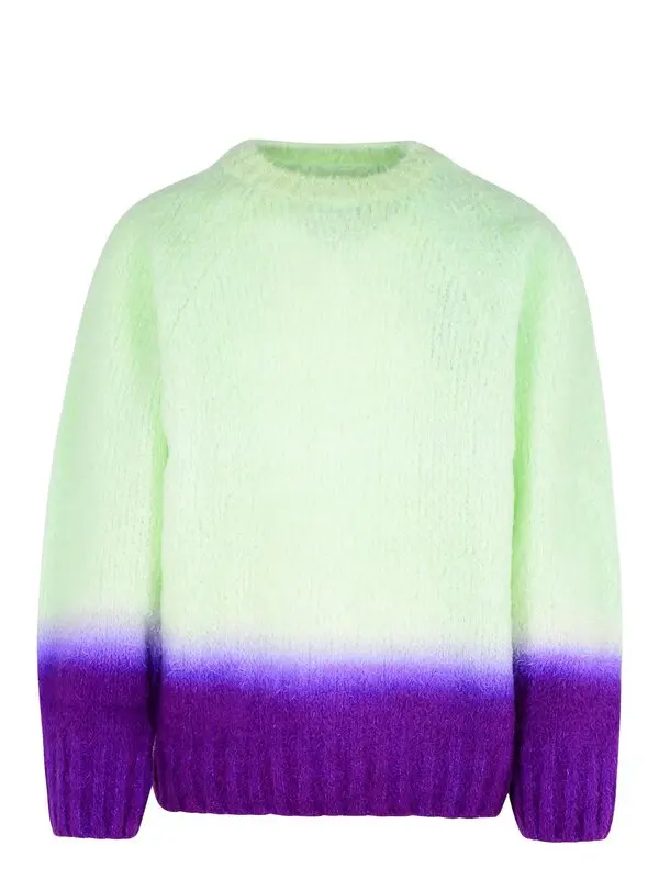 Sacai Alpaca Blend Sweater - Green