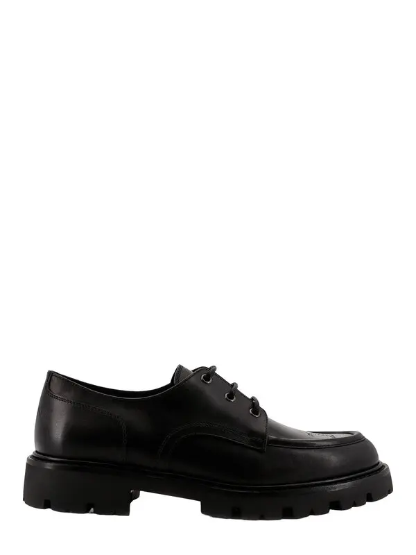 Celine Derby Margaret Leather Lace-up Shoes - Black