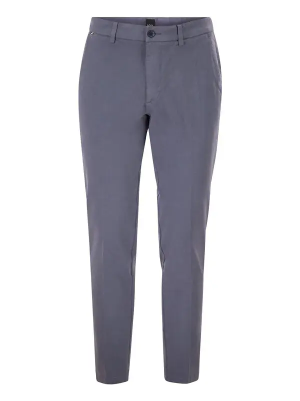 BOSS Slim Fit Stretch Cotton Chino Trousers - Multicolor