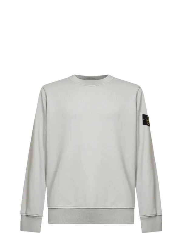 Stone Island Organic Cotton Fleece Sweatshirt - Multicolor