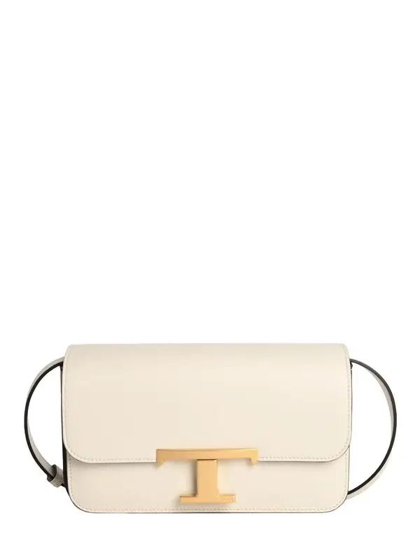 TOD'S Leather Bag With Adjustable Shoulder Strap - White