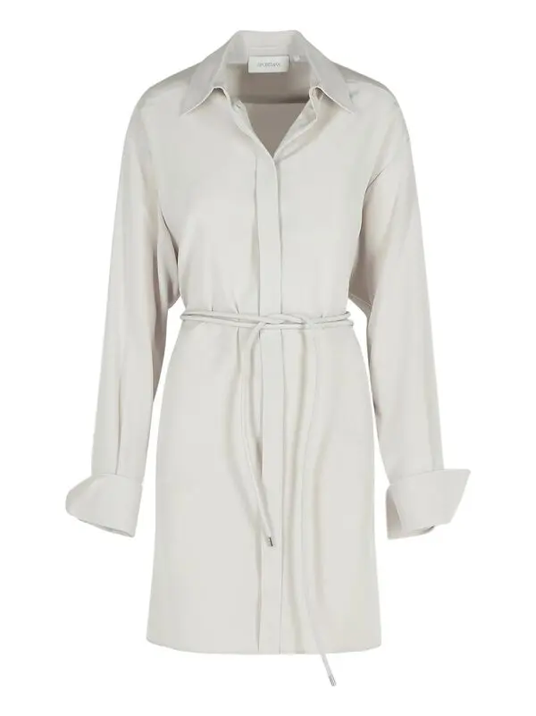 Sportmax Grey Silk Dress - Silver