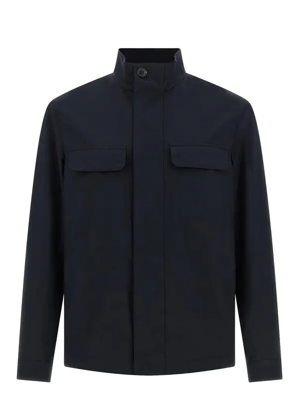 Zegna Notte Oasi Microfiber Jacket - Blue